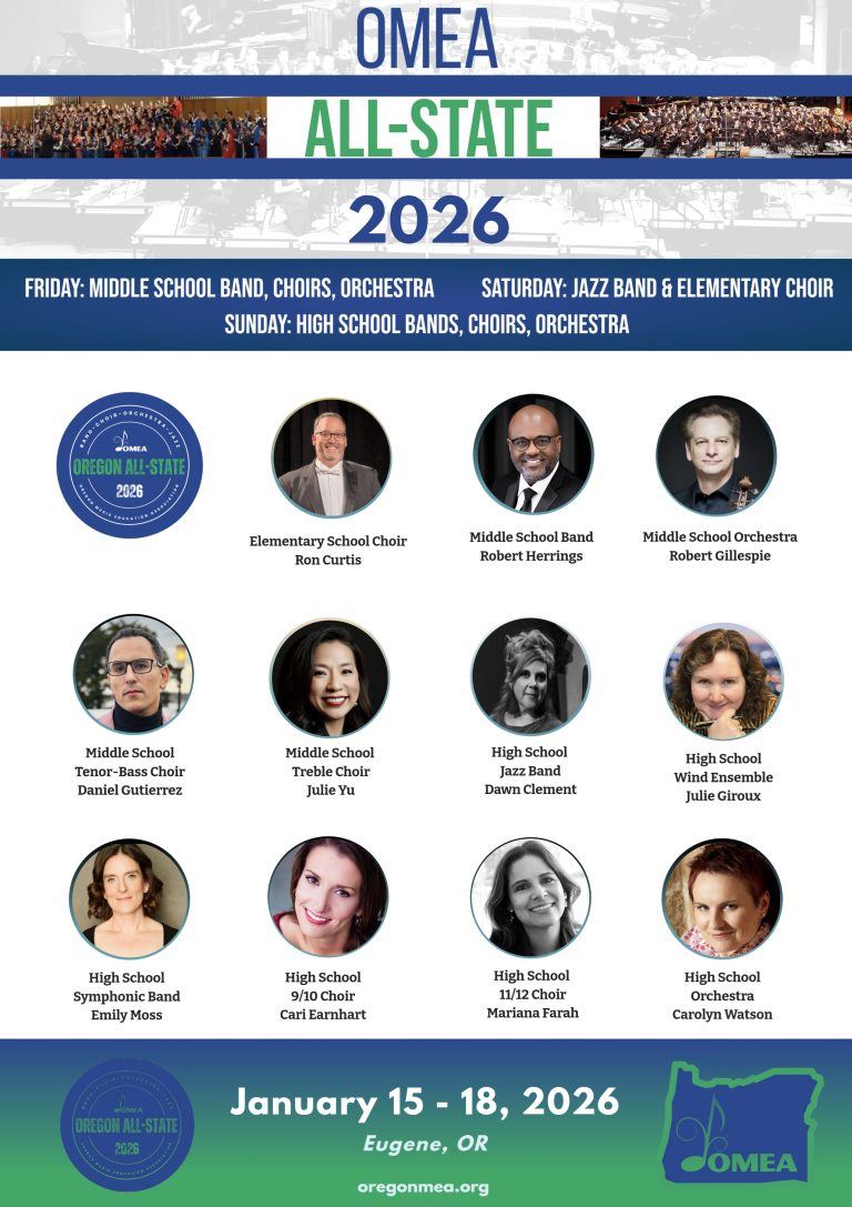 2026 Event Information – Oregon Music Education Association